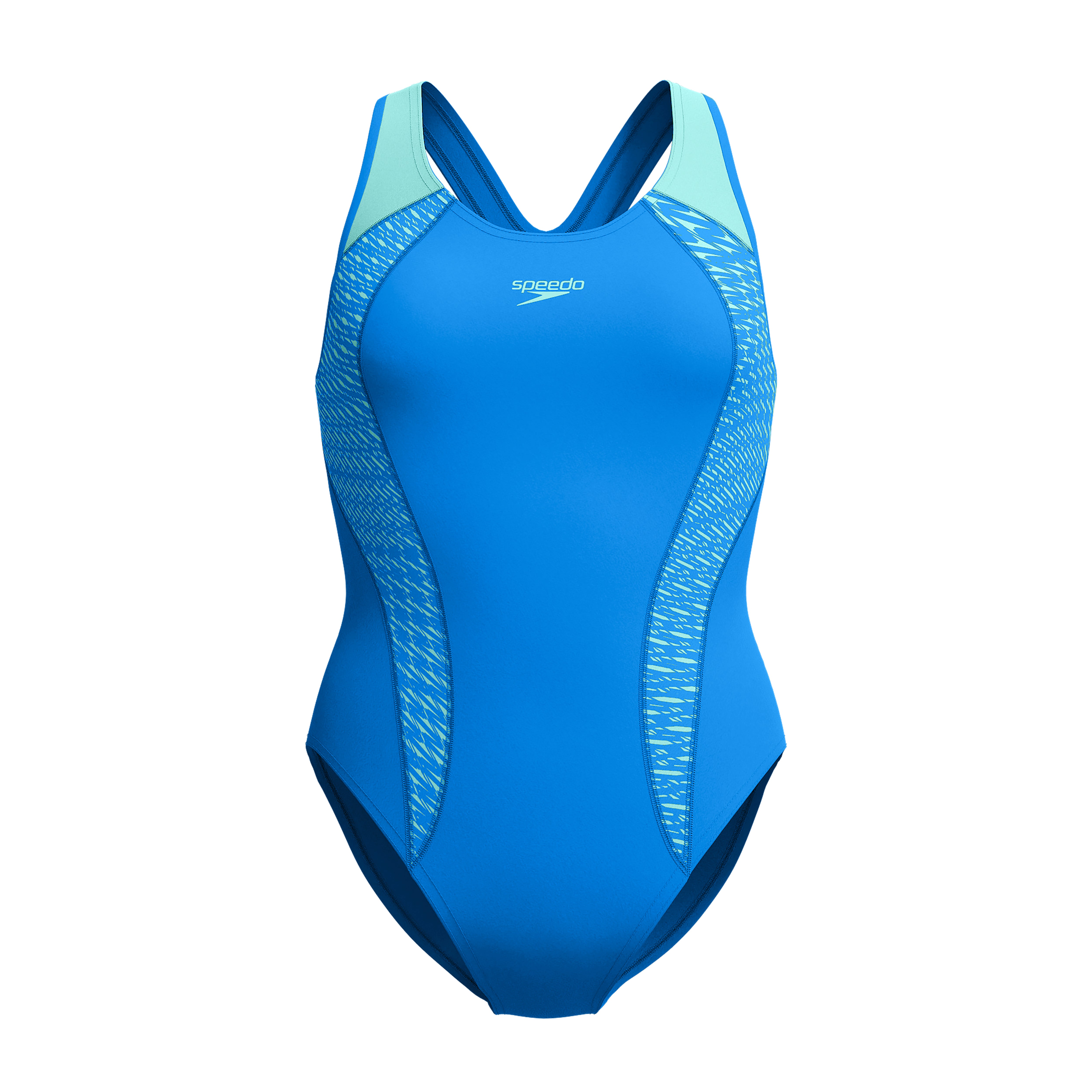 Speedo - Womens - Placement Laneback - Turquoise Blue – Teamline | Blue ...