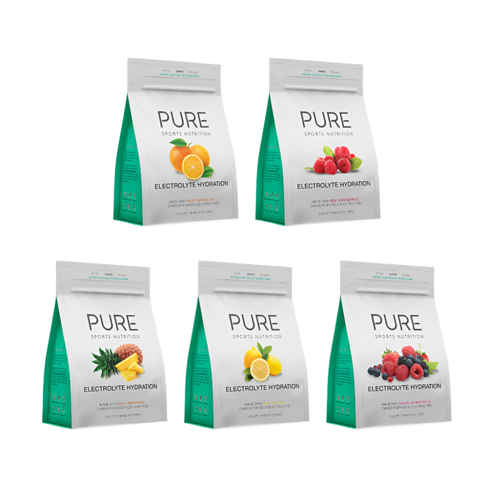 PURE - Electrolyte Hydration 500g Pouch - Assorted Flavours – Teamline ...