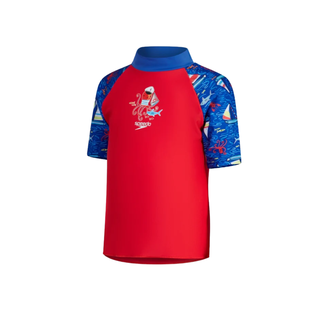 Speedo - Toddler Boys - Short Sleeve Sun Top Octopus – Teamline | Blue ...