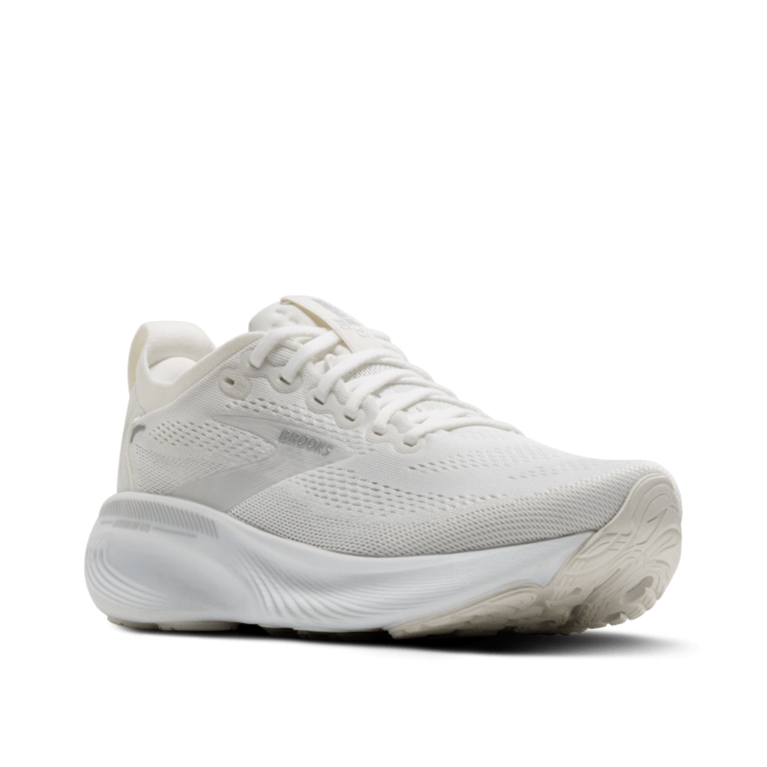 Brooks - Womens Adrenaline GTS Running Shoe - White/White/Silver ...